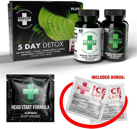 Rescue Detox 5 Day Detox Plus Kit 72ct Capsules
