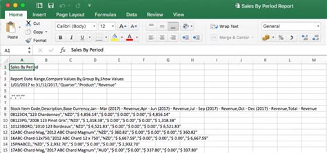vinsight documentation issues opening csv reports in
