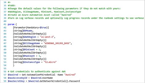 azure automation runbook を使用してアマゾン ウェブ サービスの vm をデプロイする microsoft learn
