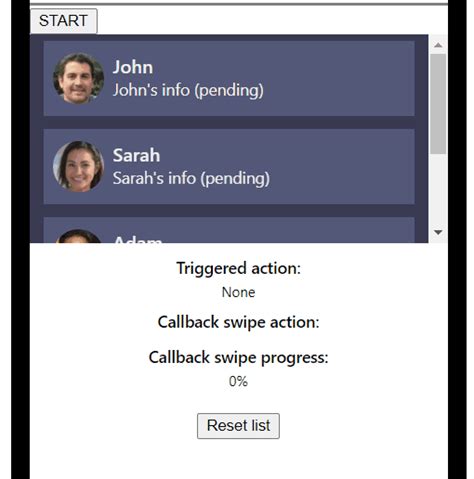 how to programmatically swipe any list item to reveal the trailing