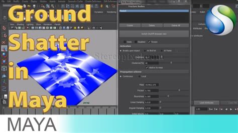 ground shatter maya pull down it youtube