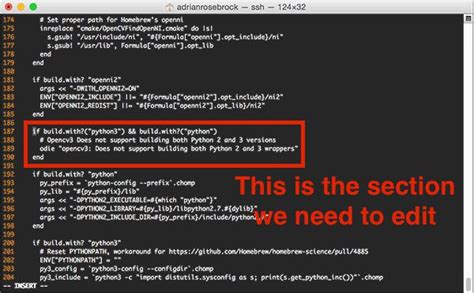 resolving macos opencv and homebrew install errors pyimagesearch