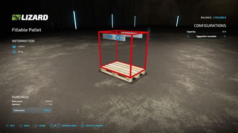 Fillable And Reusable Pallet For Wool Eggs And Honey V1 0 Fs22
