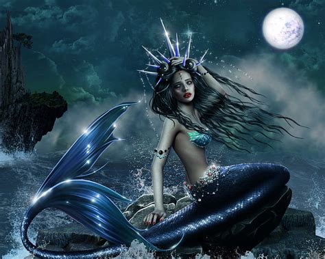Dark Mermaid Wallpaper