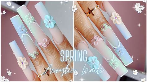 Watch Me Work Spring Acrylic Nails🌸 Acrylic Nails Tutorial Beginner