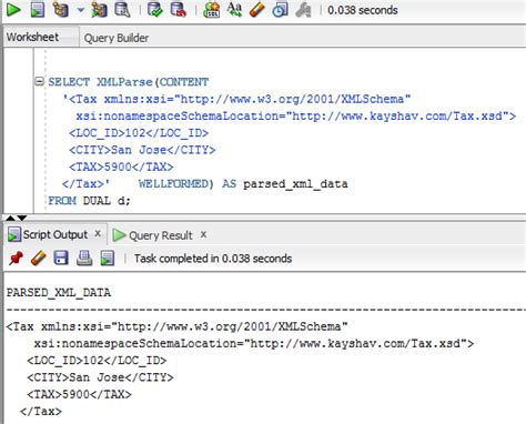 oracle xml functions
