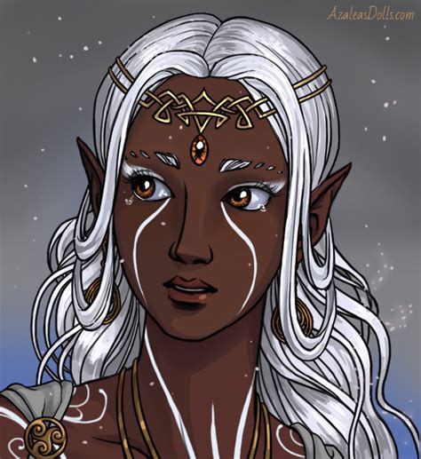 Potrait Of Dark Skinned Elf Maiden By Emilk01 On Deviantart