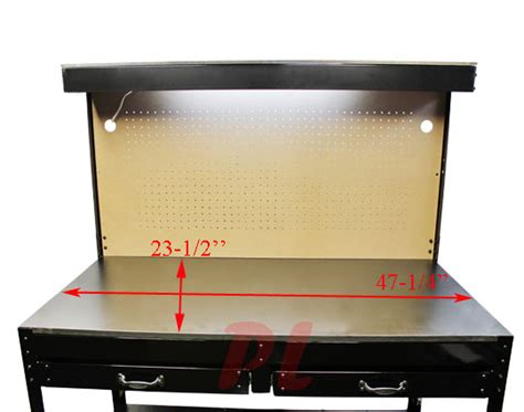 Multipurpose Workbench W Lighting 3 Outlet Plug Tool Workstation Tool