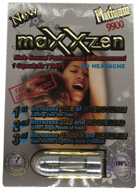 Maxxzen New Platinum 9900 Male Sexual Enhancement Pill Rhino Platinum 7
