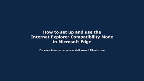 How To Set Up And Use The Internet Explorer Compatibility Mode In