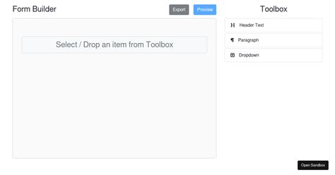 cb react forms codesandbox
