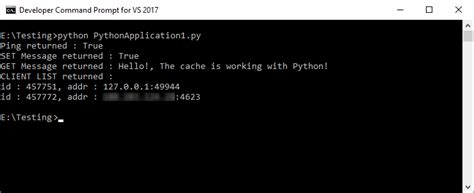 quickstart to create a python app that uses azure redis