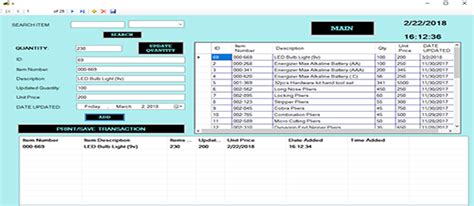 warehouse management system in vb with source code