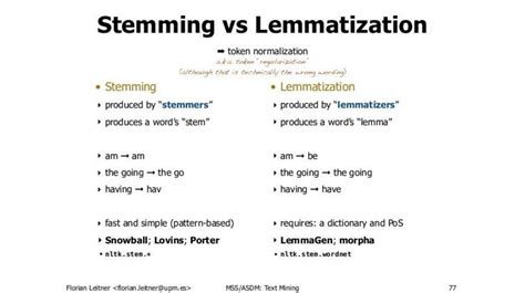 is stemming nlp nlp practicioner