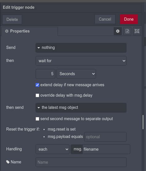 using a watch node general node red forum
