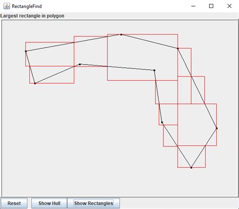 algorithm how to approximate a polygon with n rectangles stack
