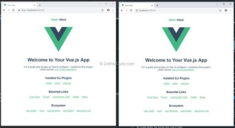 asp core vue cli templates dotnetcurry