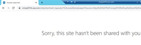 sharepoint server after implementing mfa getting this error sorry