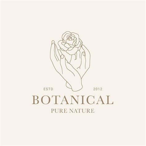 Premium Vector Hand Drawn Feminine Logo Modern Flower House Logo