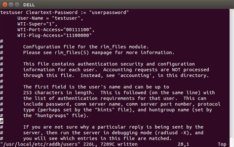 basic linux freeradius setup with wti dictionary install wti