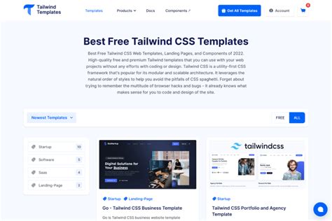 15 free and premium tailwind css themes and templates in 2022 ui lib