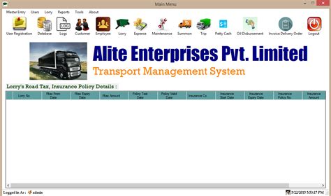 advanced transportation management system vb and sql server