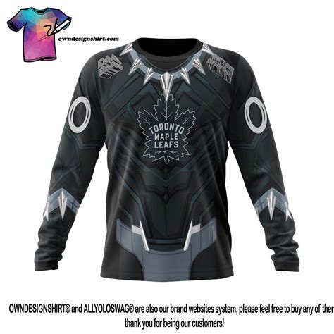 [the Best Selling] Nhl Toronto Maple Leafs X Black Panther Design For