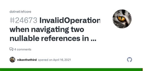 invalidoperationexception when navigating two nullable references in a