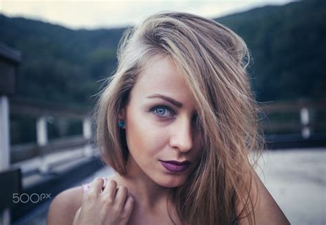 500px Blue Eyes Face Women Blonde Depth Of Field Portrait Hd