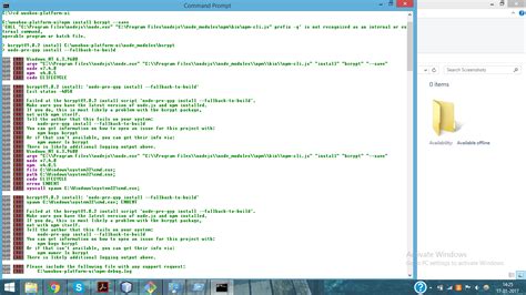 installation of bcrypt module in node js