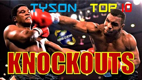 Vidboxing 8 Iron Mike Tyson Top 10 Knockouts Tyson 10 Best