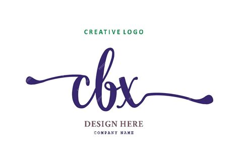 El Logotipo De Letras Cbx Es Simple Fácil De Entender Y Autorizado