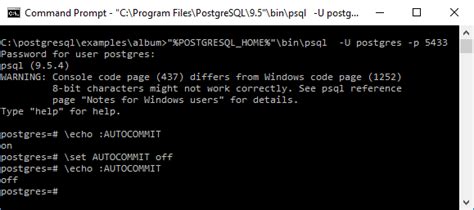 autocommit in postgresql s psql dzone