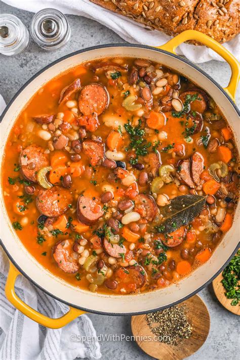 Hearty Bean Soup With Smoked Sausage Tasty Made Simple