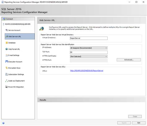 configure sql server reporting services for on premises deployments