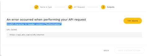 invalid character in header content [ authorization ] get help adalo
