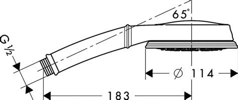 Душевая лейка Hansgrohe Croma 100 Multi Classic 28539000 купить в