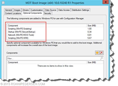 mdt 2013 update 1 bug winpe mdac are not added to the mdt boot image