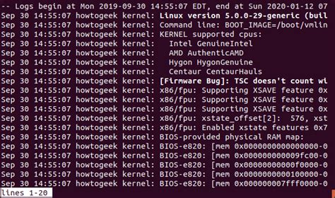 how to use journalctl to read linux system logs