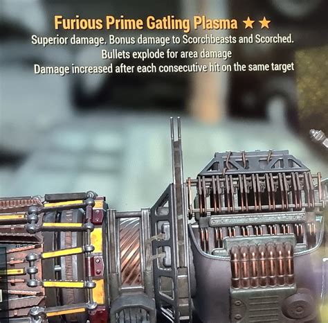 Furious Explosive Gatling Plasma Legacy Fallout 76 Ps4 Ps5