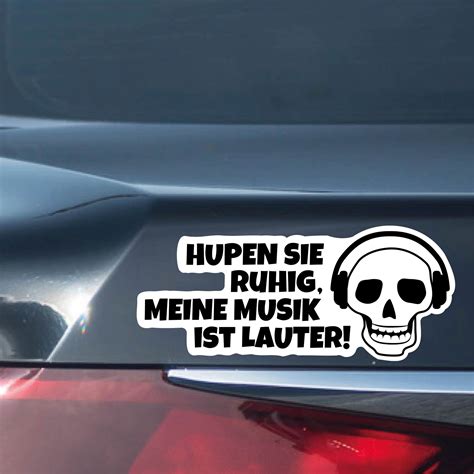Autoaufkleber Spruch Hupen Sie Ruhig Heckscheibenaufkleber Fahrzeug