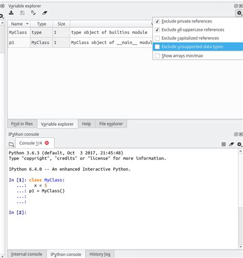 variable explorer can t inspect class variables · issue 5437 · spyder