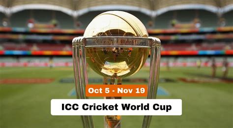Icc Cricket World Cup Schedule 2023 With Fixtures Points Table Teams
