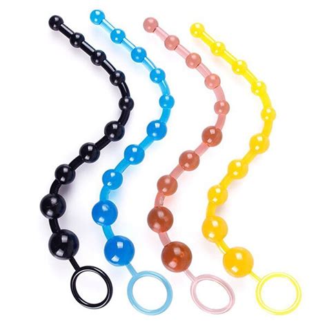 erotic 10 balls anal plug flexible anal beads unisex long jelly butt