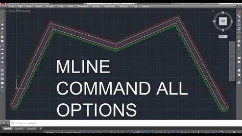 30 draw tool ml mline or multiline command in autocad jutification