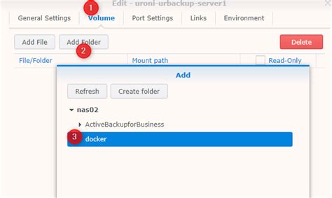 synology docker btrfs server urbackup discourse