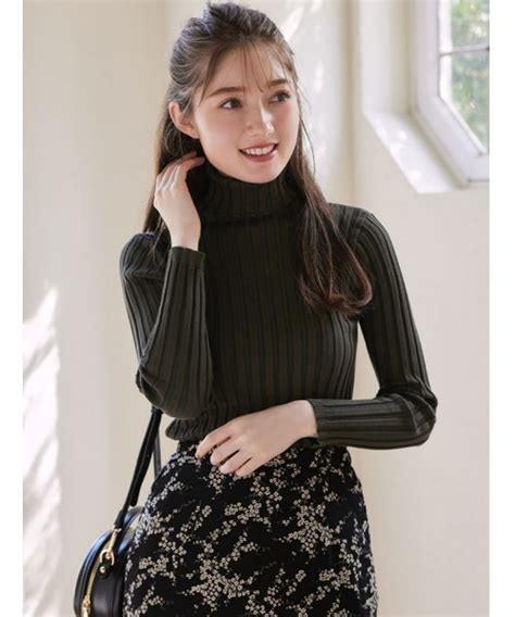 Fifth（フィフス）の「フィットニットタートルトップス リブニット（ニット セーター）」 Wear