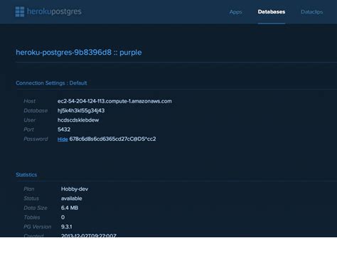 explore the capabilities of heroku for hosting and managing a sql