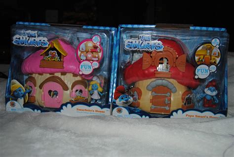 New The Smurfs Smurfettes And Papa Smurfs Village Mushroom House