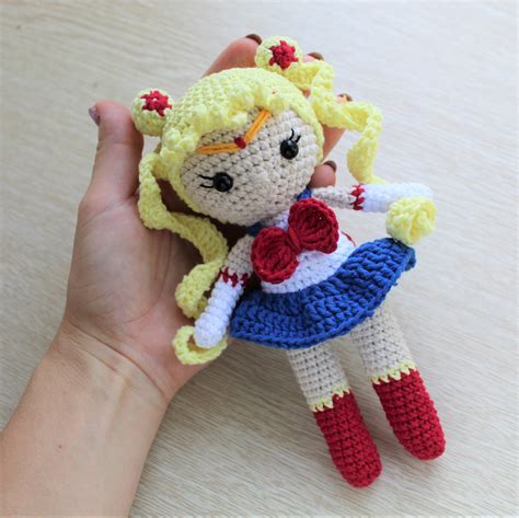 Sailor Moon Crochet Doll Darling Doll Anime T Plush Etsy